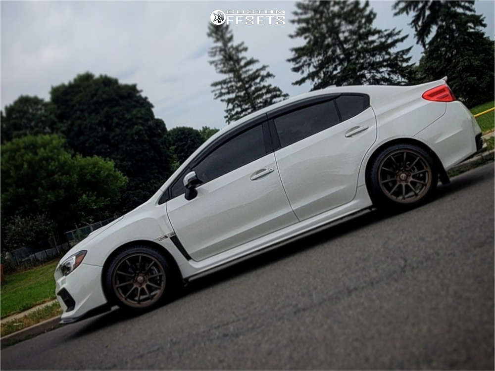 2019 Subaru WRX with 18x9.5 38 Superspeed Rf03rr and 245/40R18 Dunlop ...