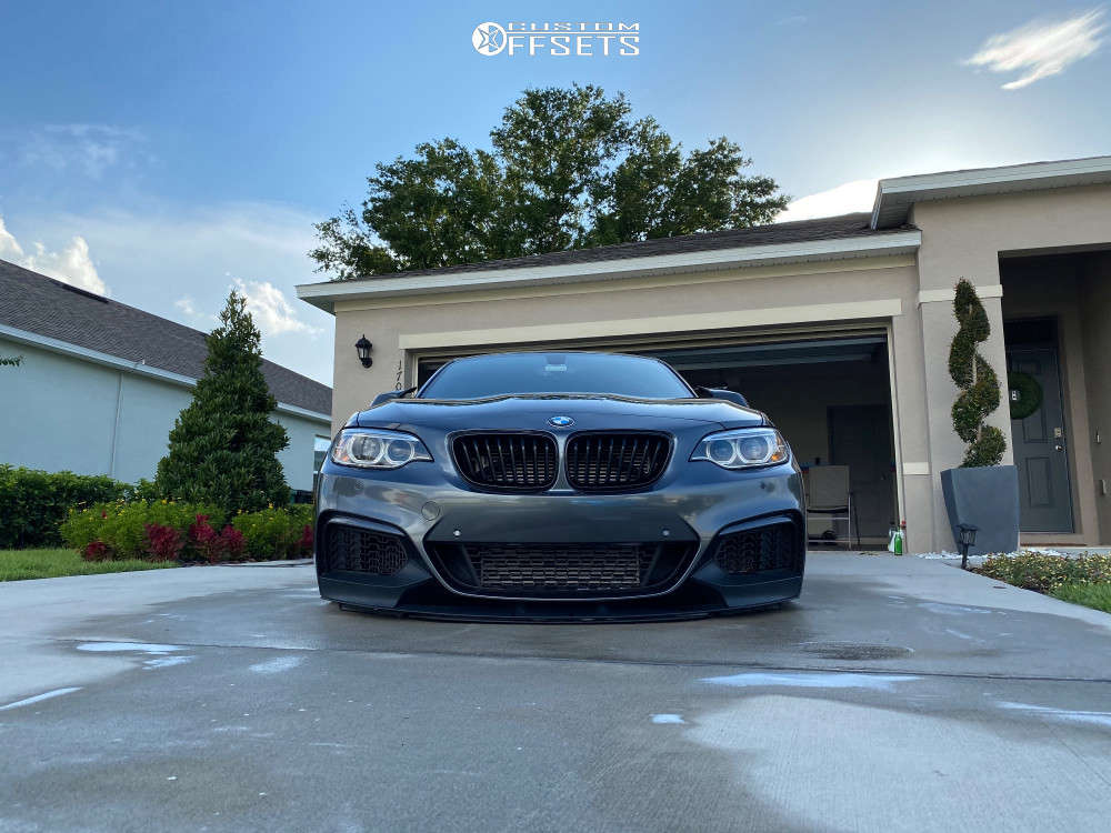2015 BMW M235i with 18x8.5 35 Aodhan AH-X and 215/40R18 Nankang NS-20 ...