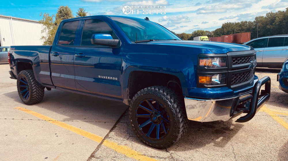 2014 Chevrolet Silverado 1500 with 20x10 -19 Fuel Contra and 33/12.5R20 ...