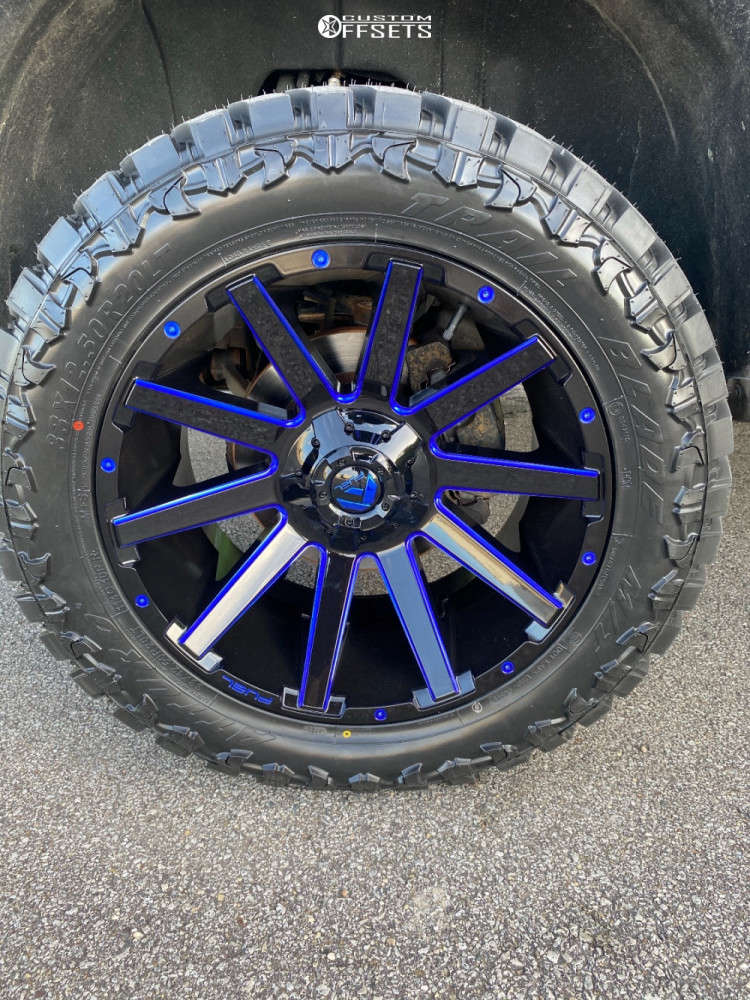 2014 Chevrolet Silverado 1500 with 20x10 -19 Fuel Contra and 33/12.5R20 ...