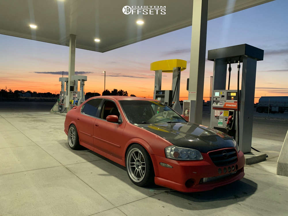 2000 Nissan Maxima with 18x9.5 15 Enkei RPF1 and 255/35R18 Nitto Nt05 ...