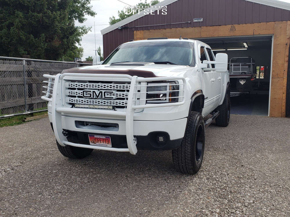 2011 GMC Sierra 2500 HD with 20x10 -24 Vision Sliver and 275/65R20 ...