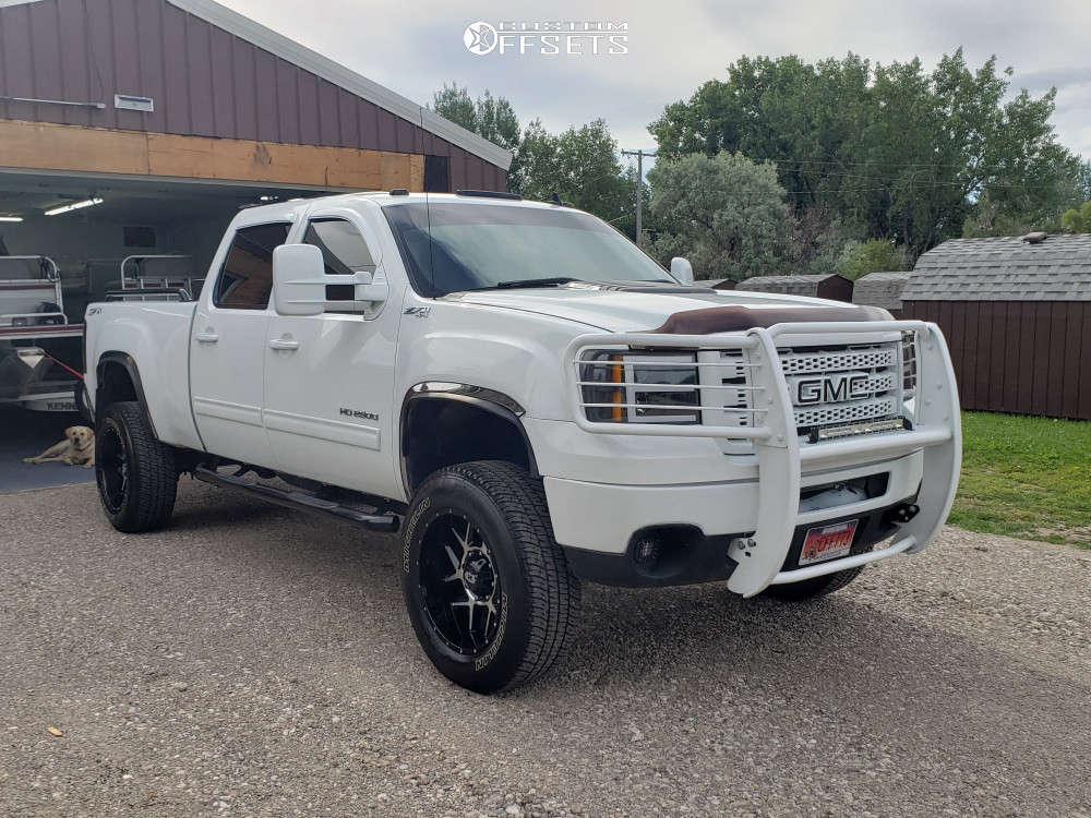 2011 GMC Sierra 2500 HD with 20x10 -24 Vision Sliver and 275/65R20 ...