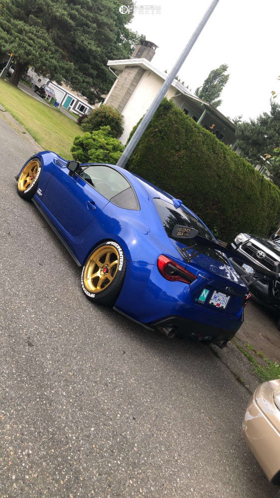 2017 Subaru BRZ with 18x9.5 30 Aodhan Ah08 and 225/45R18 Nokian Zline A/s and Coilovers | Custom ...