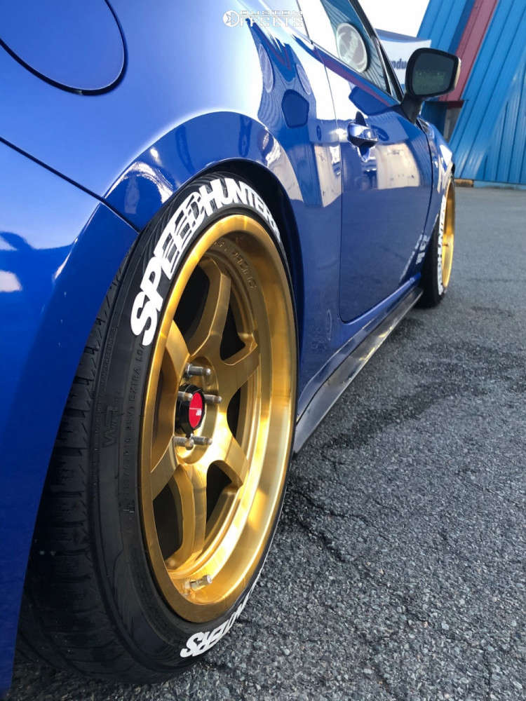 2017 Subaru BRZ with 18x9.5 30 Aodhan Ah08 and 225/45R18 Nokian Zline A ...