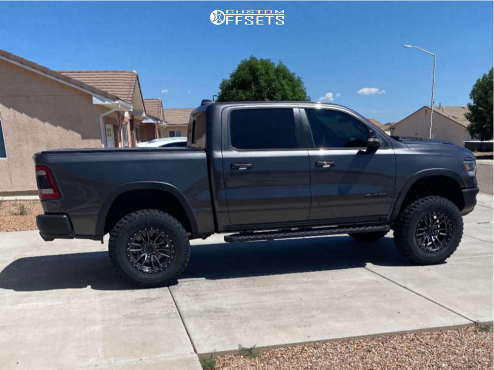 2020 Ram 1500 with 20x10 -12 Fuel Rebel and 37/12.5R20 Kanati Trail Hog ...