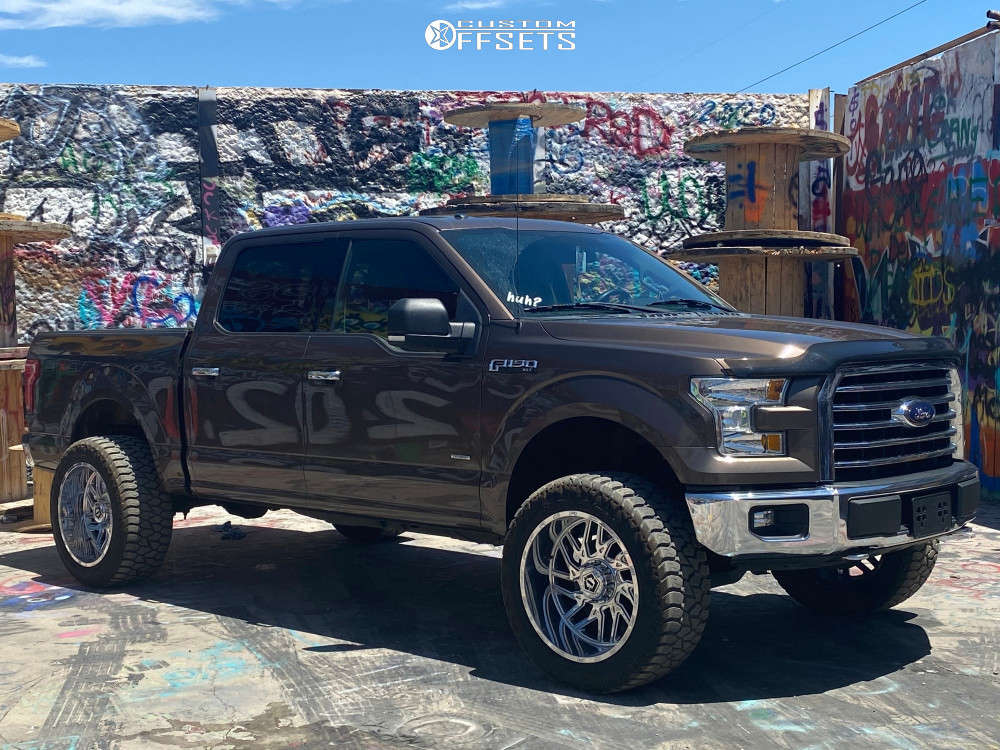 2015 Ford F-150 with 22x12 -44 TIS 544C and 35/12.5R22 AMP Terrain ...