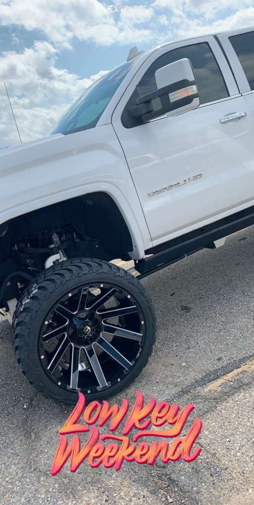 2015 GMC Sierra 2500 HD with 24x14 -76 Fuel Contra and 35/13.5R24 AMP ...