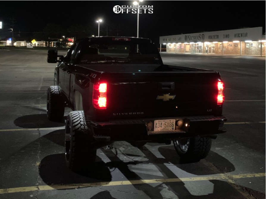 2018 Chevrolet Silverado 1500 with 24x14 -72 Tuff T2a and 35/13.5R24 ...