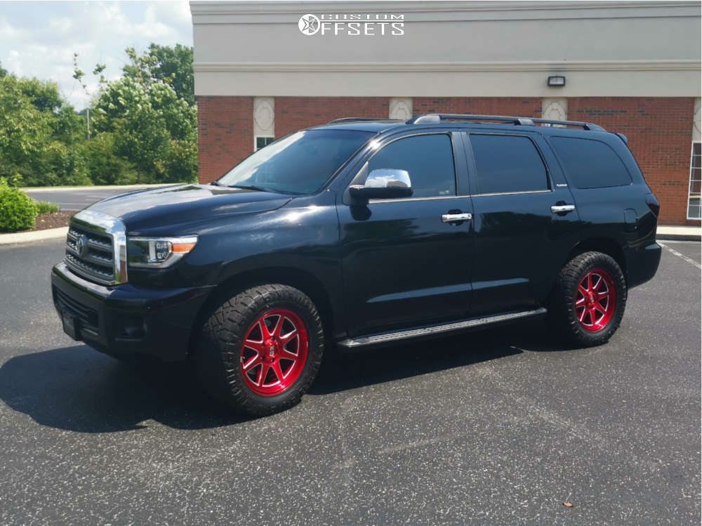2012 Toyota Sequoia with 20x9 18 XD Xd844 and 33/12.5R20 Nitto Ridge ...