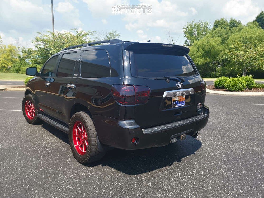 2012 Toyota Sequoia with 20x9 18 XD Xd844 and 33/12.5R20 Nitto Ridge ...