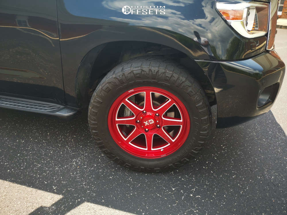 2012 Toyota Sequoia with 20x9 18 XD Xd844 and 33/12.5R20 Nitto Ridge ...