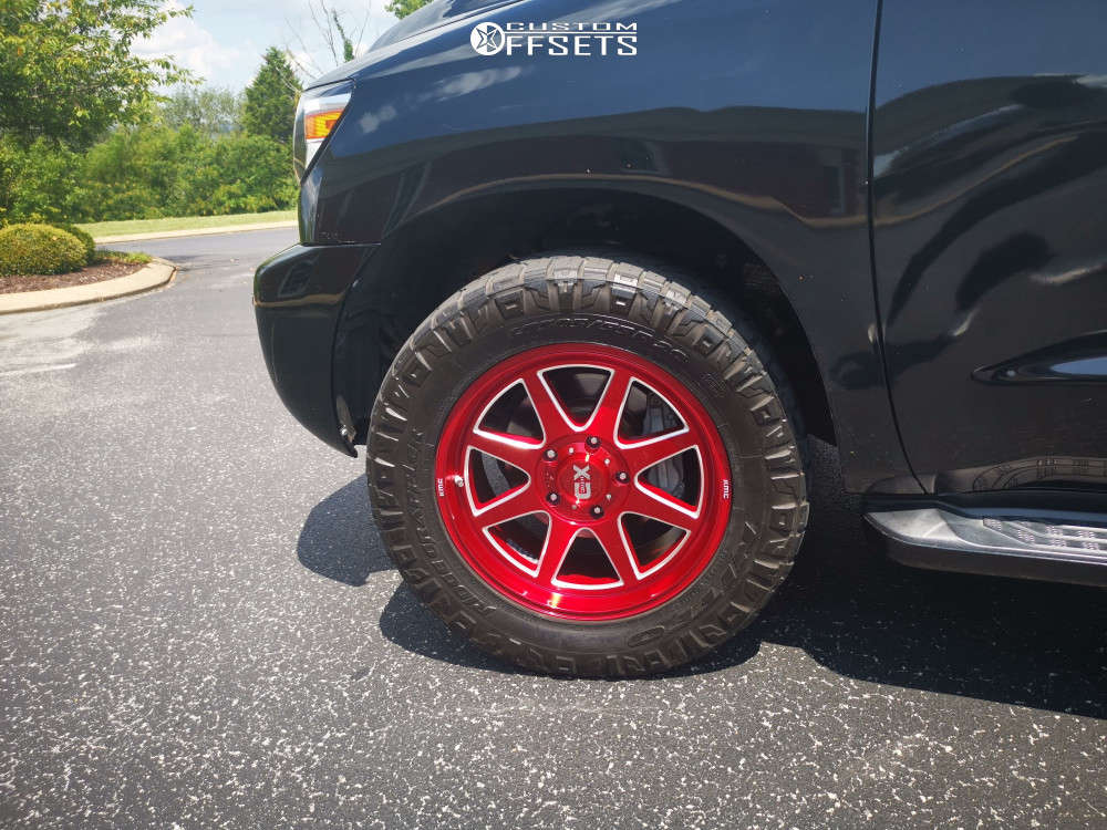 2012 Toyota Sequoia with 20x9 18 XD Xd844 and 33/12.5R20 Nitto Ridge ...