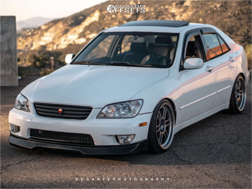 2003 Lexus IS300 with 18x8.5 30 ESR Sr11 and 215/35R18 Nankang NS-25 ...