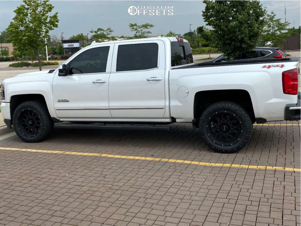 2017 Chevrolet Silverado 1500 with 20x9 10 Vision Rocker and 275/55R20 ...