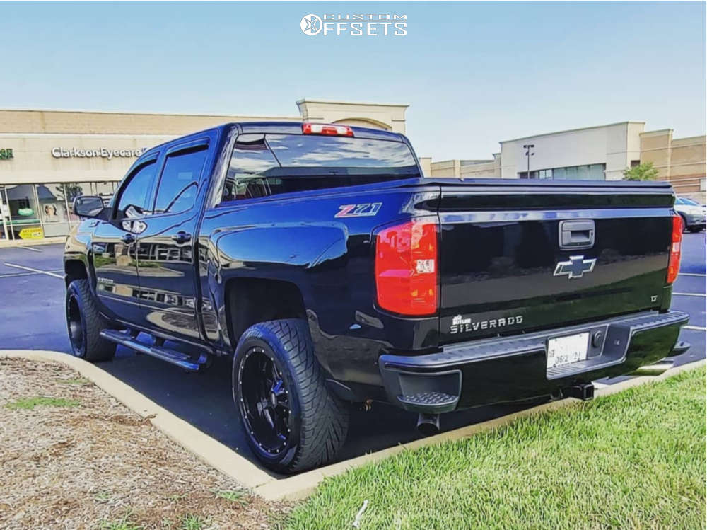 2016 Chevrolet Silverado 1500 with 20x10 -24 Moto Metal Mo970 and 285 ...