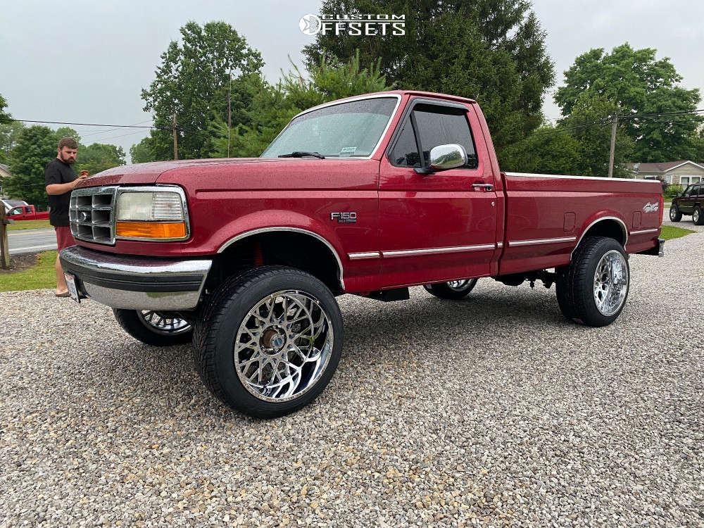 1995 Ford F-150 with 22x12 -51 Vision Rocker and 305/50R22 Toyo Tires ...