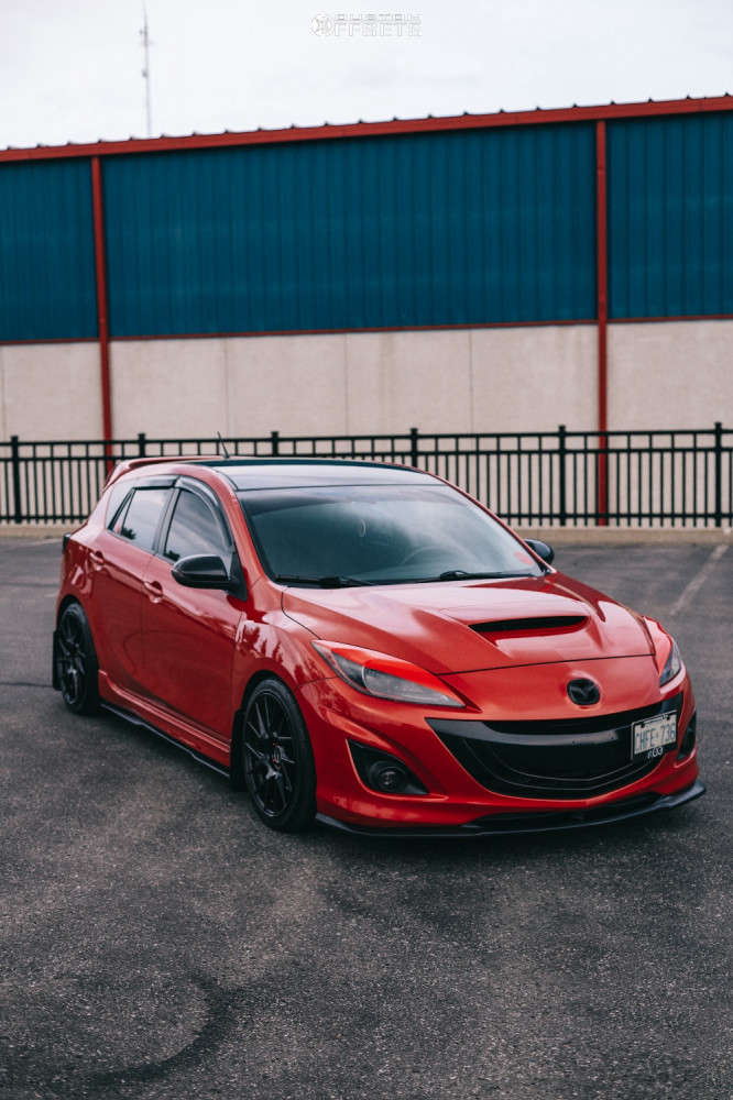 2013 Mazda MazdaSpeed3 with 18x8 35 Enkei Tm7 and 225/40R18 Firestone ...