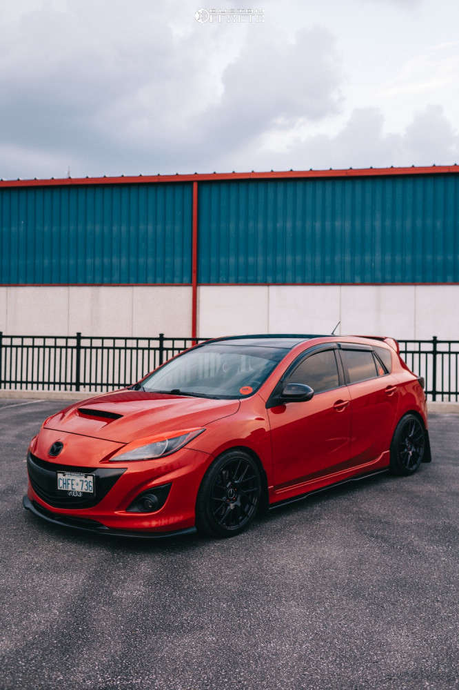 2013 Mazda MazdaSpeed3 with 18x8 35 Enkei Tm7 and 225/40R18 Firestone ...