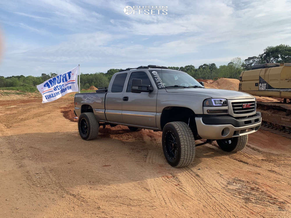 2002 GMC Sierra 1500 with 20x10 -24 Ballistic Rage and 35/12.5R20 ...