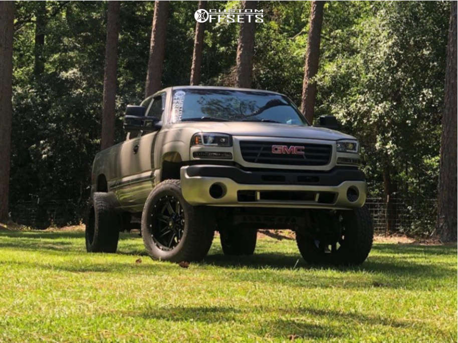 2002 GMC Sierra 1500 with 20x10 -24 Ballistic Rage and 35/12.5R20 ...