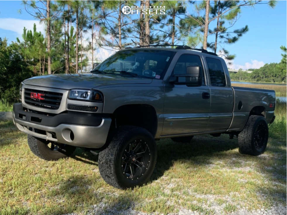 2002 GMC Sierra 1500 with 20x10 -24 Ballistic Rage and 35/12.5R20 ...