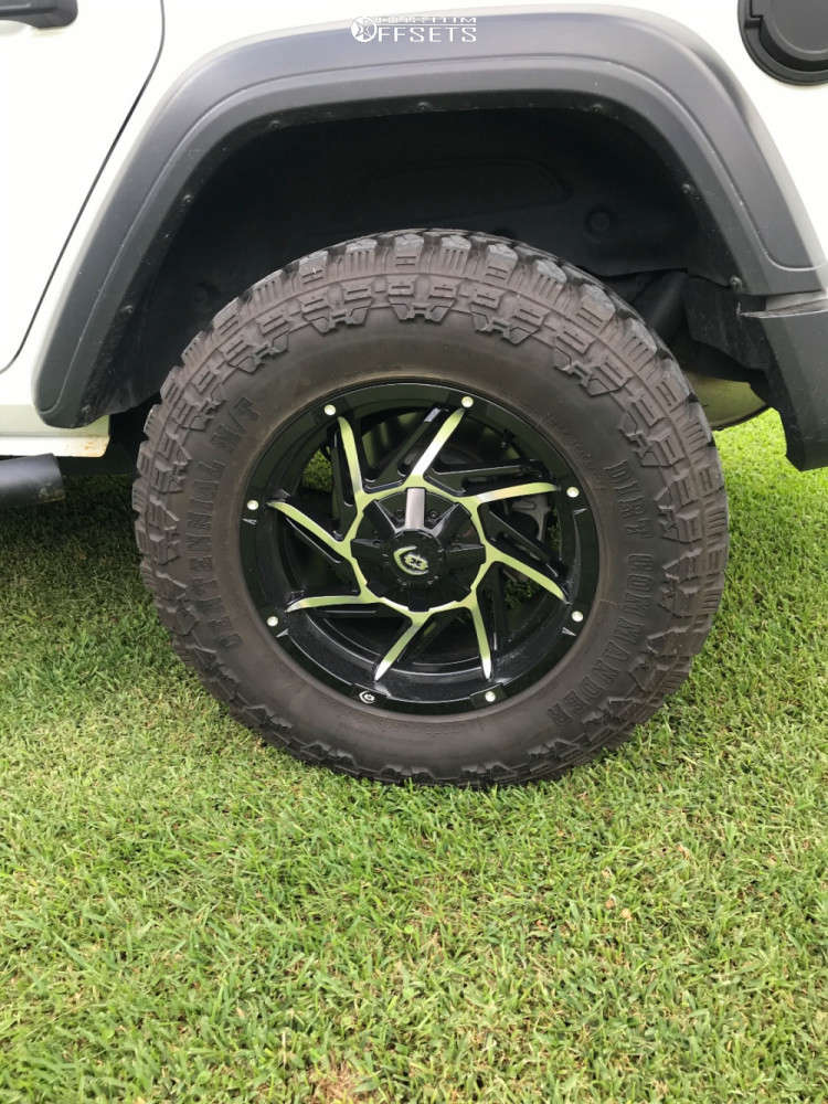 2018 Jeep Wrangler with 18x9 -12 Vision Prowler and 275/65R18 ...