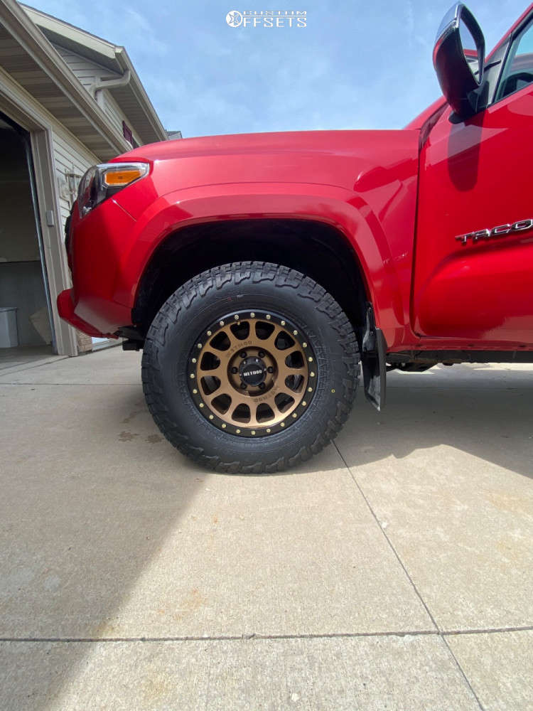 2017 Toyota Tacoma with 17x8.5 0 Method Nv and 32/10.5R17 Falken ...