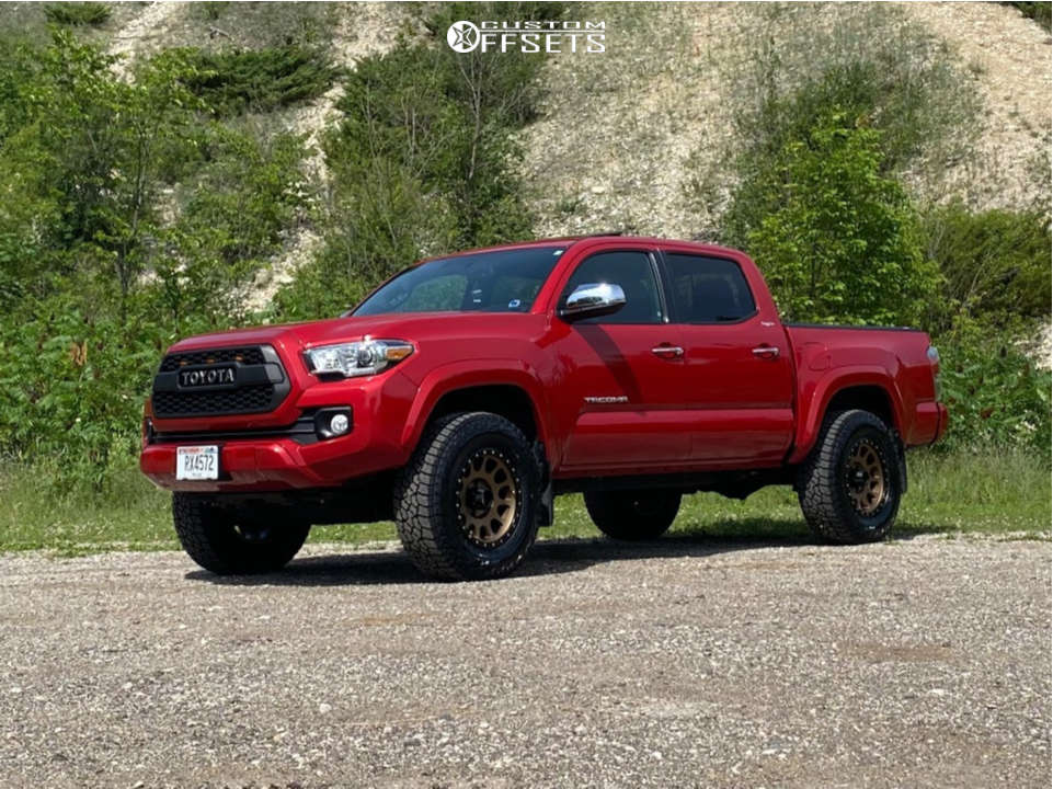 2017 Toyota Tacoma with 17x8.5 0 Method Nv and 32/10.5R17 Falken ...