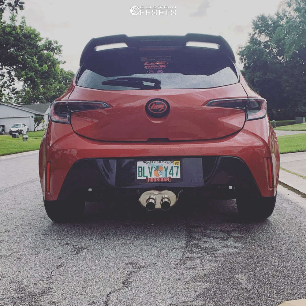 2020 Toyota Corolla with 18x8.5 30 G-Line G8073 and 225/40R18 Nankang ...