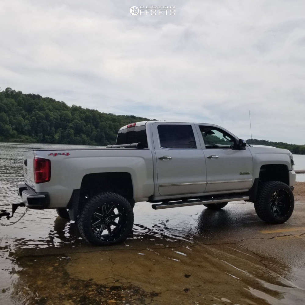 2016 Chevrolet Silverado 1500 with 22x12 -44 Hostile Alpha and 35/12.5R22 AMP Terrain Attack At ...