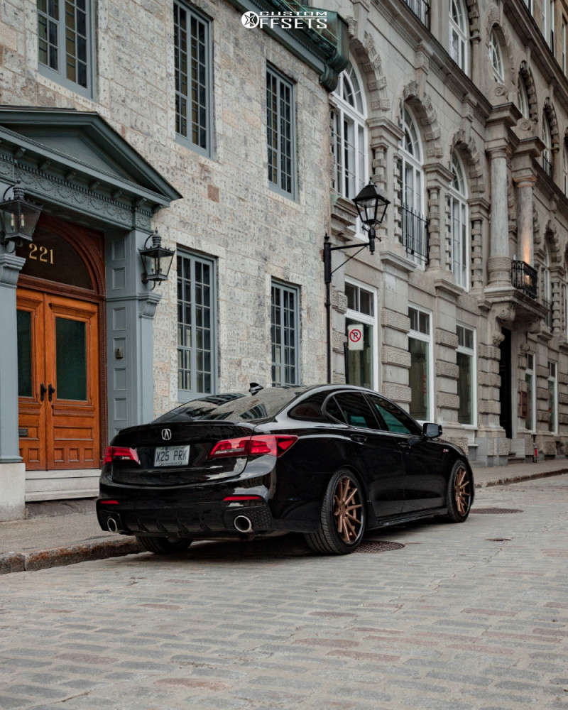2019 Acura TLX with 20x10 45 Ferrada FR4 and 255/35R20 Mazzini Eco and ...