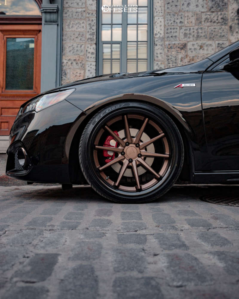 2019 Acura TLX with 20x10 45 Ferrada FR4 and 255/35R20 Mazzini Eco and ...