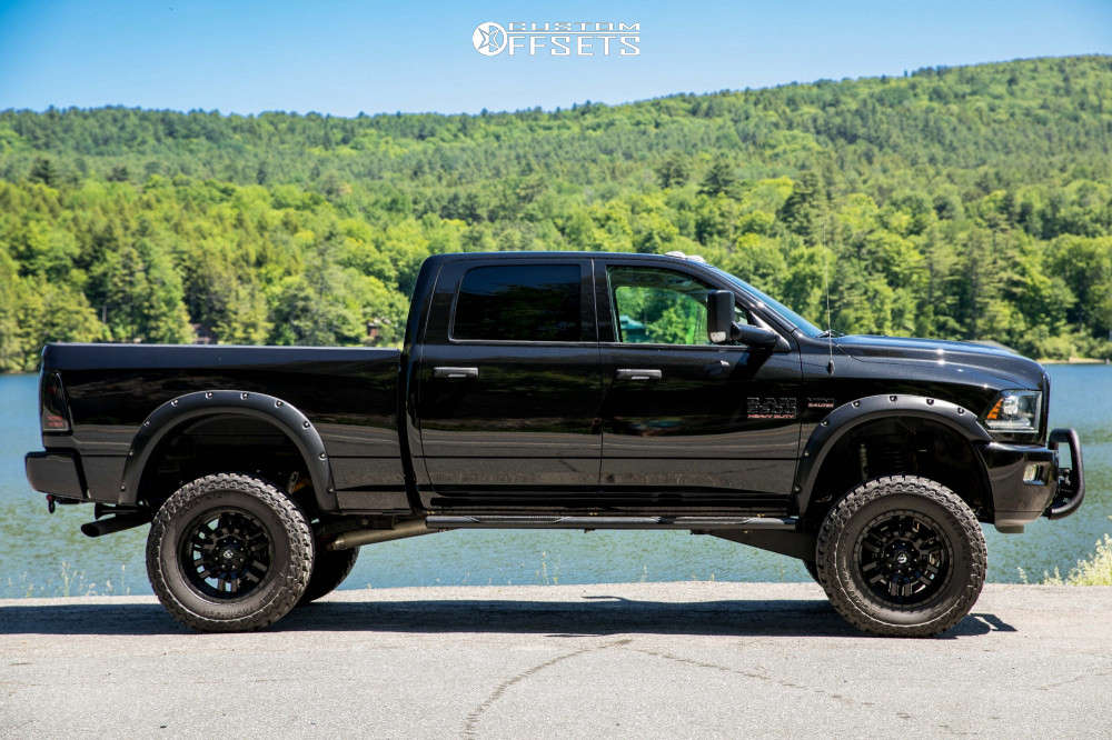 2016 Ram 2500 with 20x10 -18 Fuel Sledge and 37/12.5R20 Mickey Thompson ...