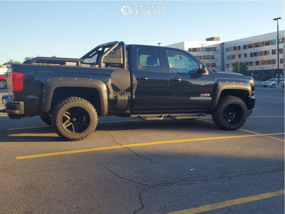 2018 Chevrolet Silverado 1500 with 20x12 -51 Vision Razor and 285/50R20 ...