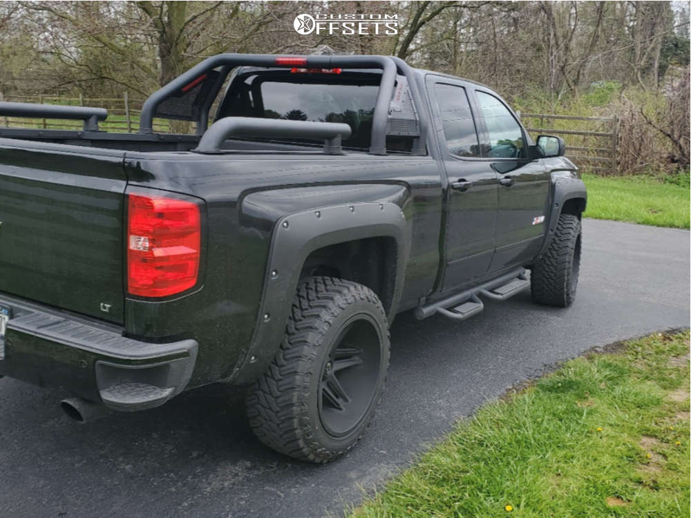 2018 Chevrolet Silverado 1500 with 20x12 -51 Vision Razor and 285/50R20 ...