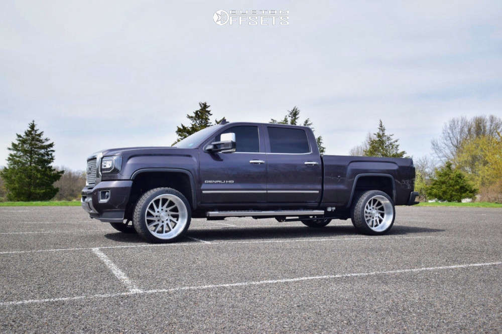 2015 GMC Sierra 2500 HD with 24x12 -40 American Force Aka Ss and 305 ...