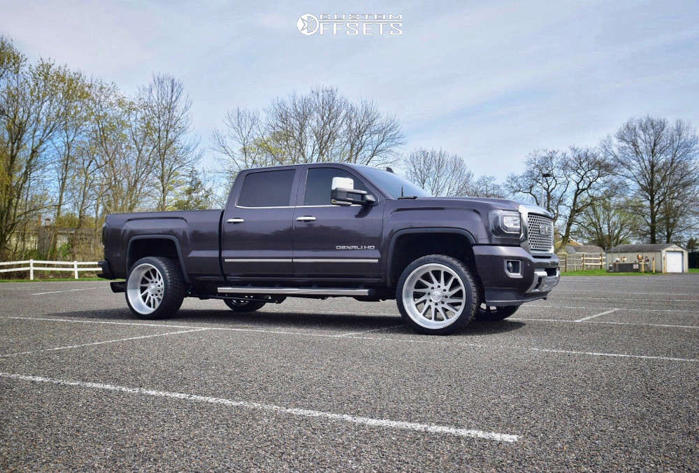 2015 GMC Sierra 2500 HD with 24x12 -40 American Force Aka Ss and 305 ...