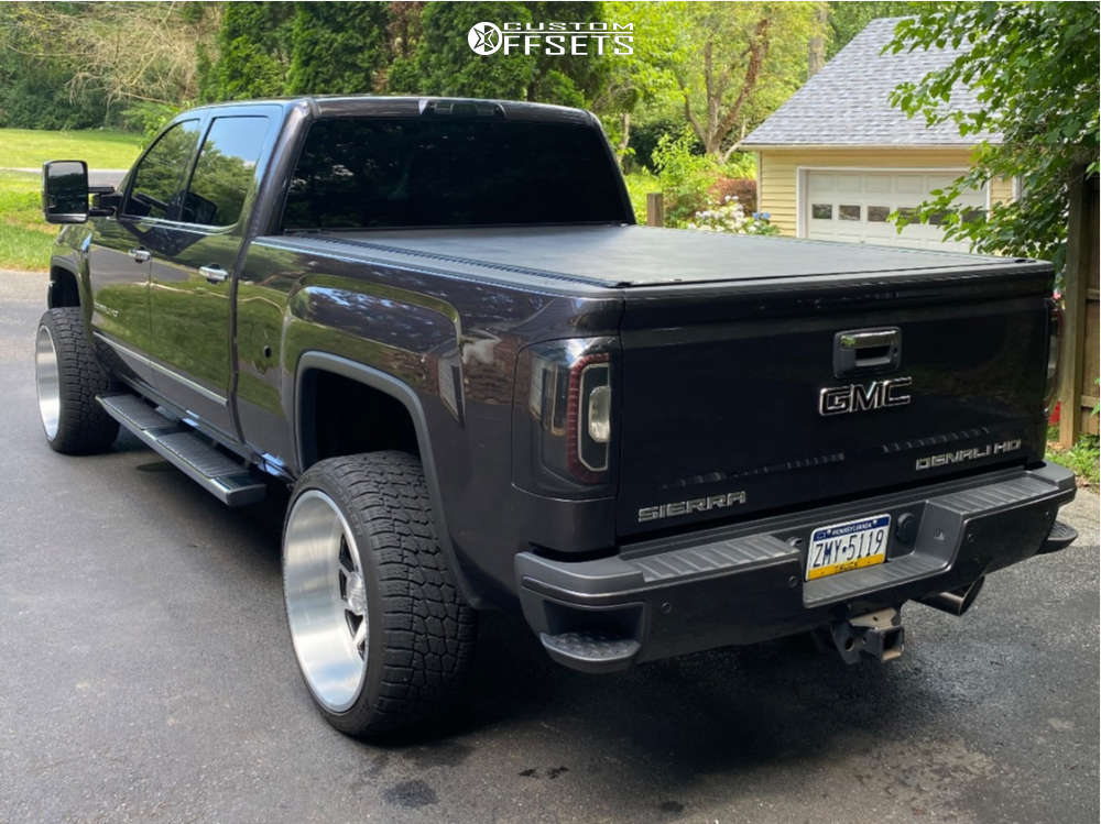 2015 GMC Sierra 2500 HD with 24x12 -40 American Force Aka Ss and 305 ...