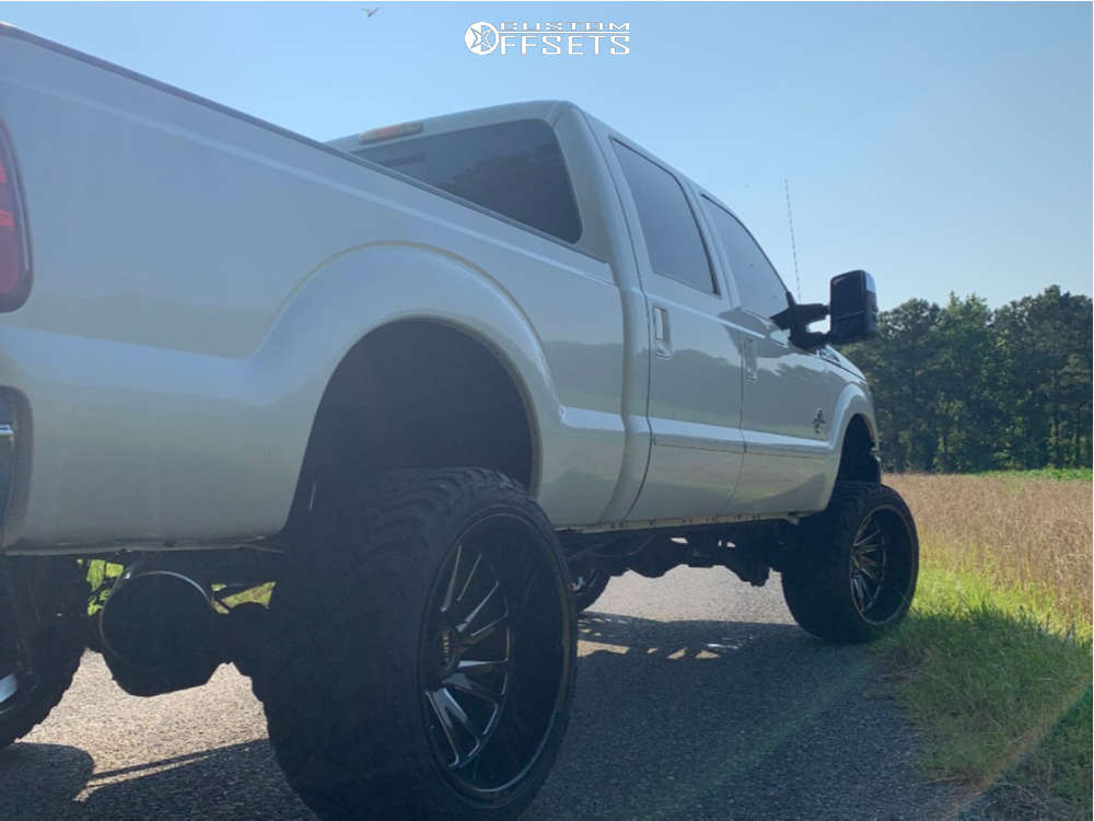 2016 Ford F-250 with 24x14 -72 Tuff T2a and 35/13.5R24 AMP Mud Terrain ...