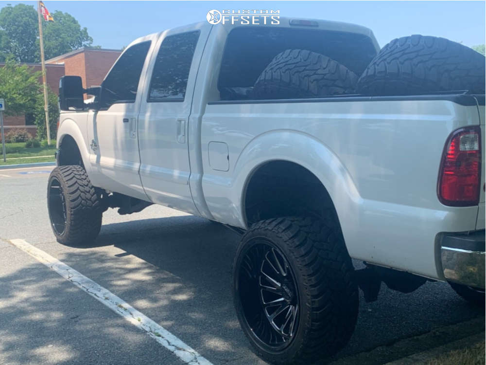 2016 Ford F-250 with 24x14 -72 Tuff T2a and 35/13.5R24 AMP Mud Terrain ...