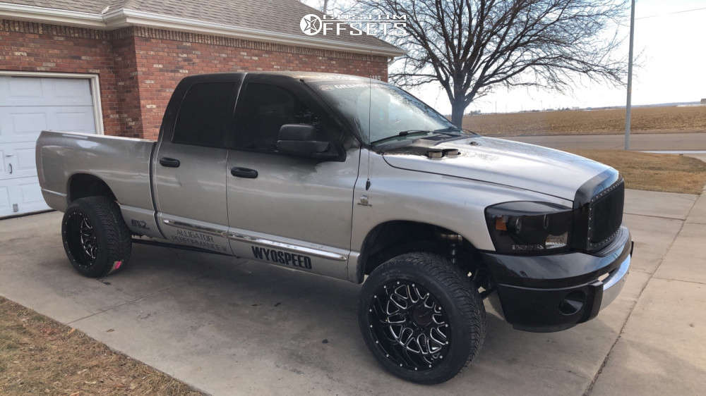 2006 Dodge Ram 2500 with 20x12 -44 Pure Grit Drive and 285/50R20 Atturo ...