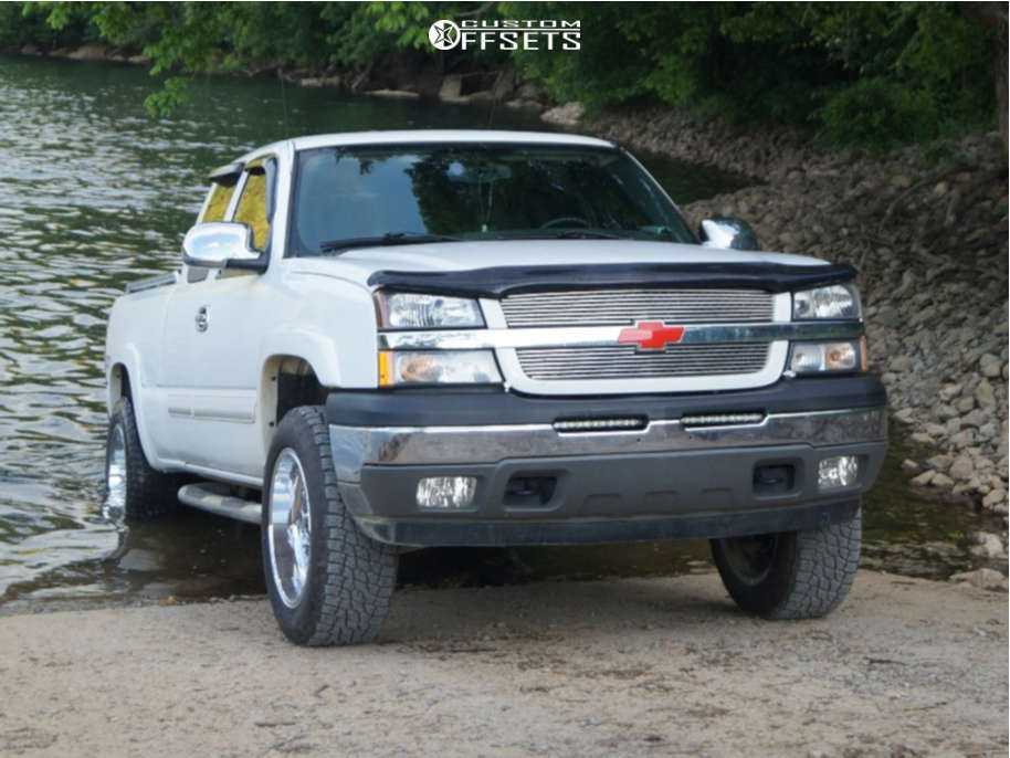 2005 Chevrolet Silverado 1500 with 20x10 -18 Fuel Titan and 305/50R20 ...