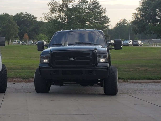 2007 Ford F-250 Super Duty with 24x14 -76 Hostile Vulcan and 305/35R24 ...
