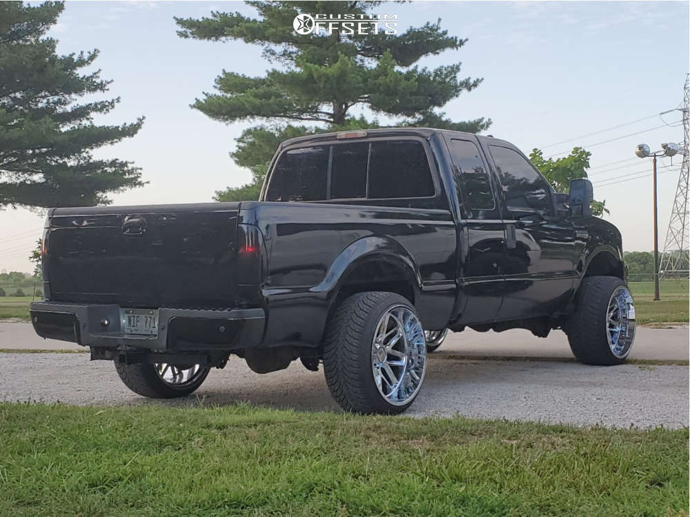 2007 Ford F-250 Super Duty Wheel Offset Hella Stance >5" Leveling Kit ...