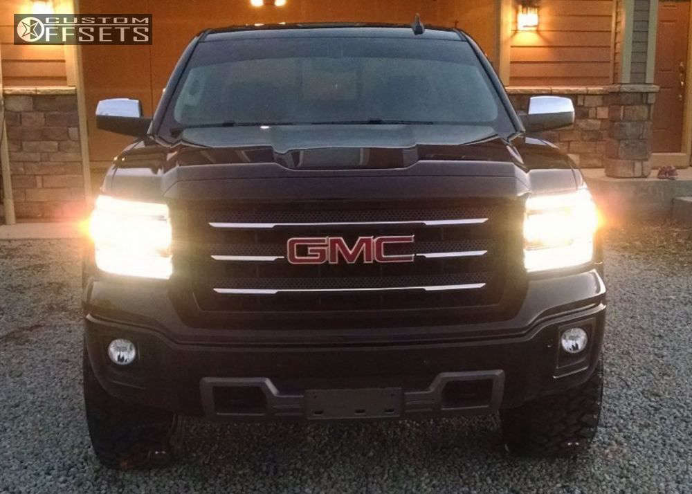 2015 GMC Sierra 1500 with 20x9 1 Fuel Lethal and 305/55R20 Nitto Trail Grappler and Leveling Kit ...