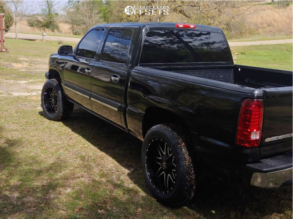 2005 Chevrolet Silverado 1500 with 20x10 -24 Karma Offroad K21 and 275 ...