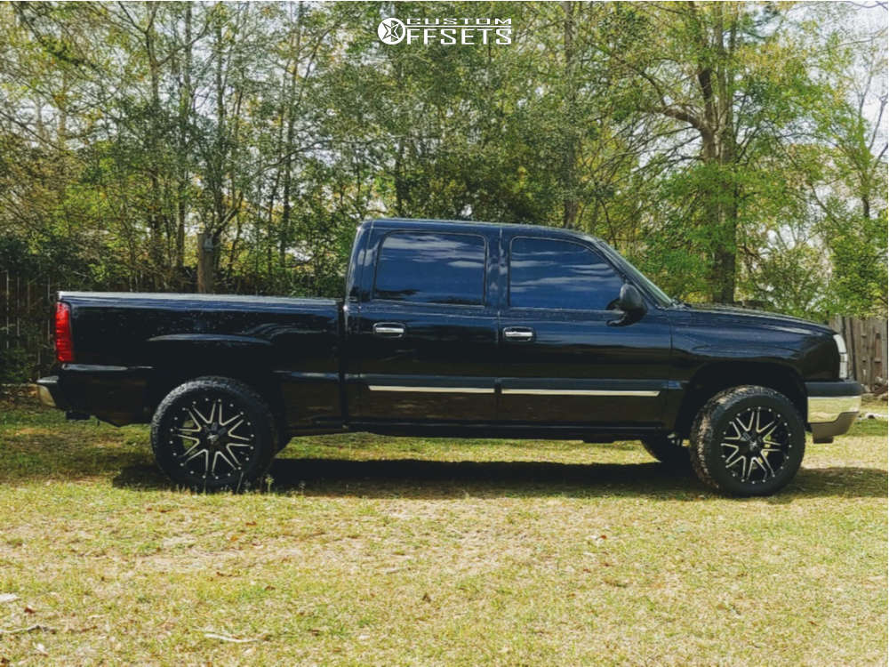 2005 Chevrolet Silverado 1500 with 20x10 -24 Karma Offroad K21 and 275 ...
