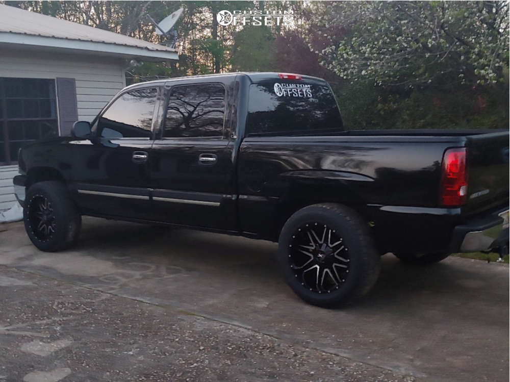 2005 Chevrolet Silverado 1500 with 20x10 -24 Karma Offroad K21 and 275 ...