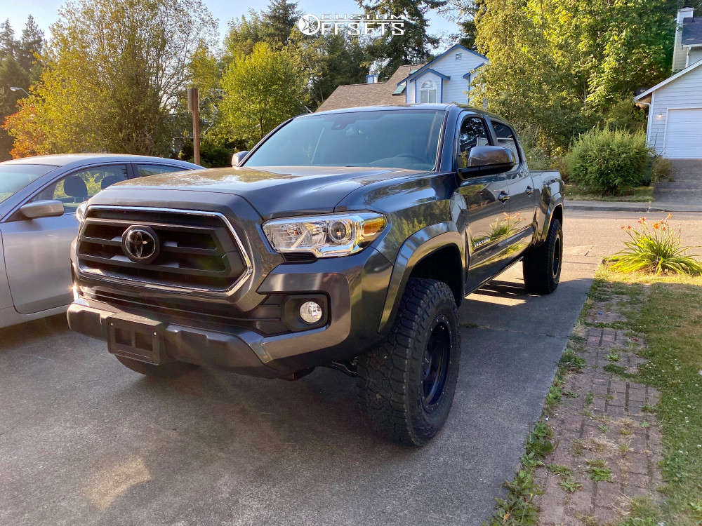 2020 Toyota Tacoma with 17x9 -6 Pro Comp Series 41 and 265/70R17 Falken ...